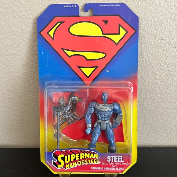 DC Comics | Toys | Nwt Vintage 995 Superman Man Of Steel Steel Action ...